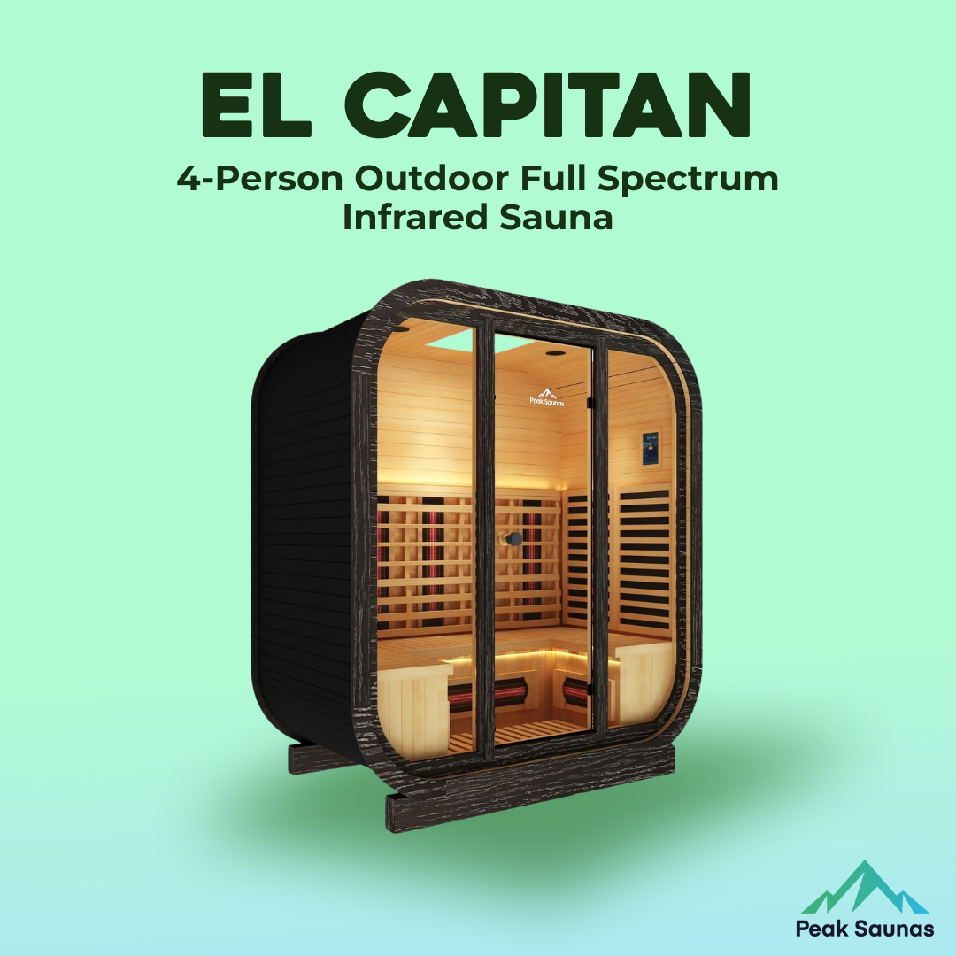 Peak Saunas El Capitan 4-Person Outdoor Full Spectrum Infrared Sauna w