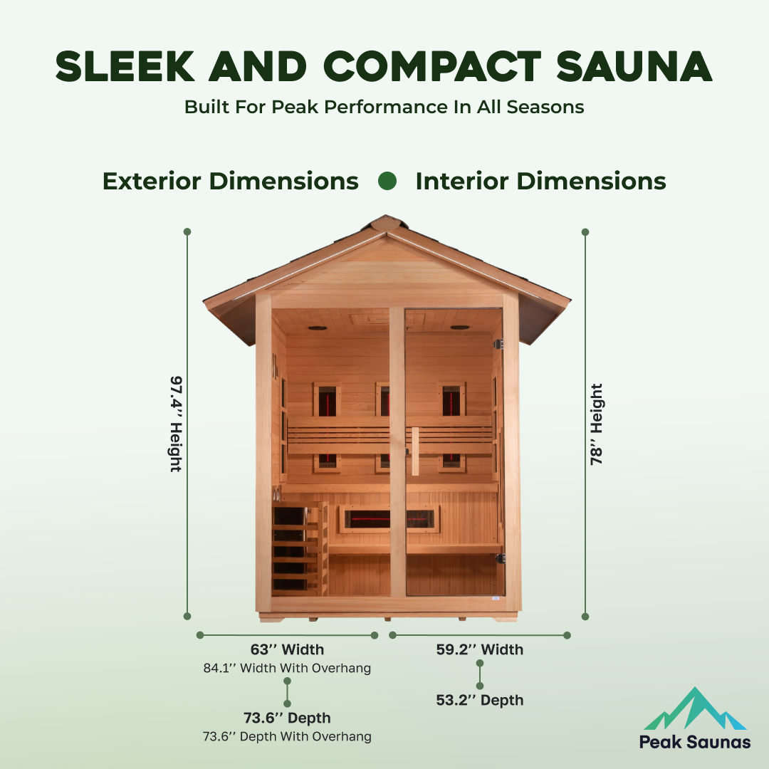 Affordable Outdoor Saunas For Sale | Peak Saunas