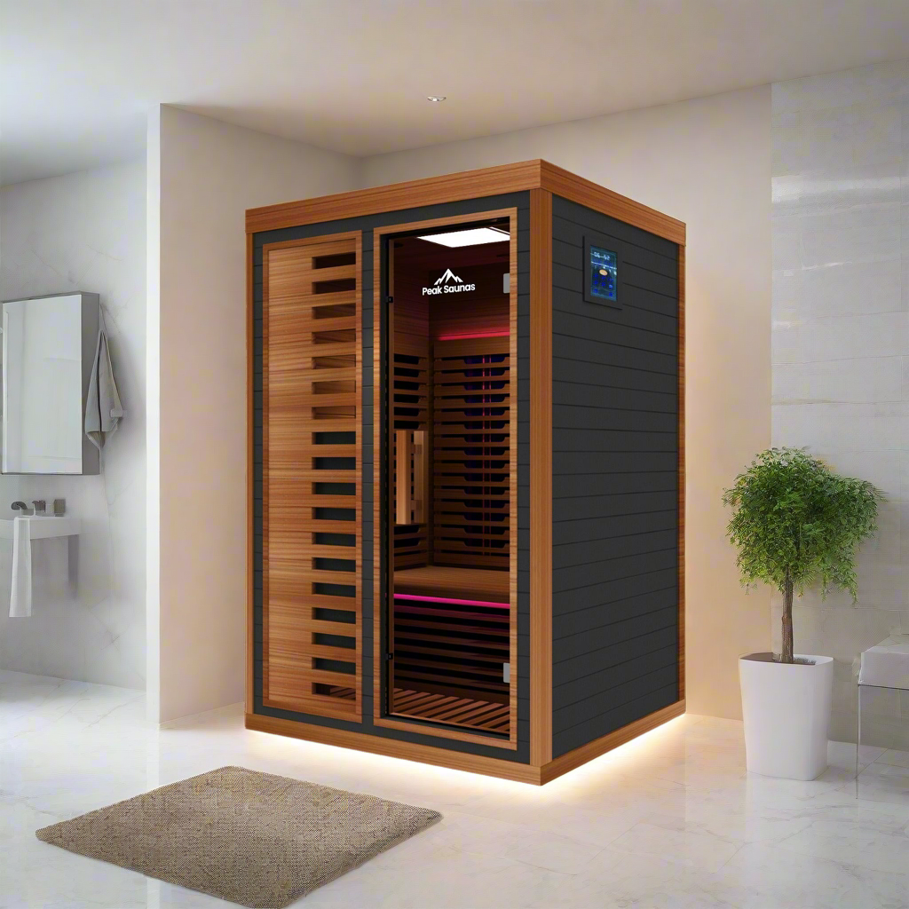 Peak Saunas Fuji 2-Person Full Spectrum Infrared Sauna with XL Medical