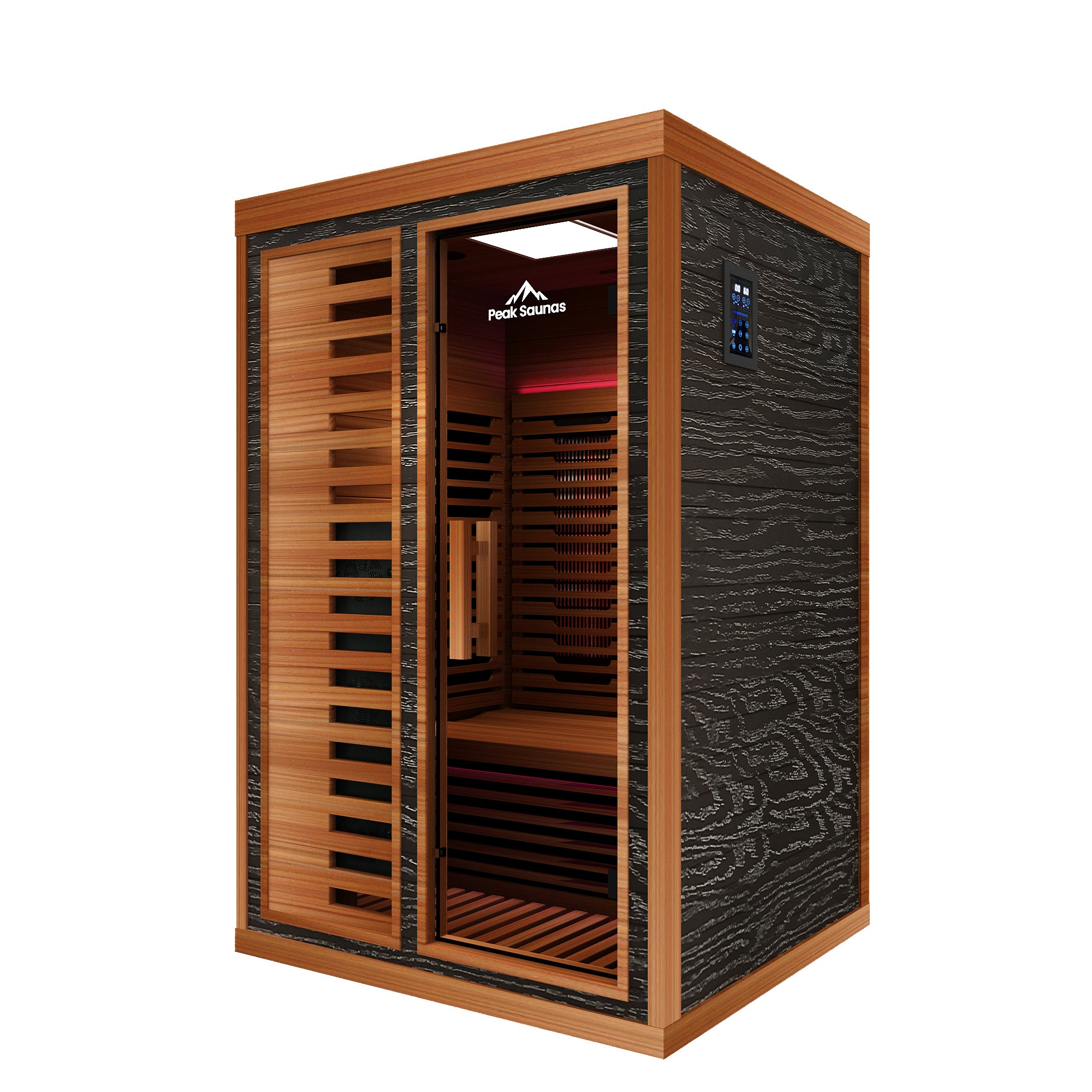 Peak Saunas Fuji 2-Person Indoor Near Zero EMF Full Spectrum Infrared