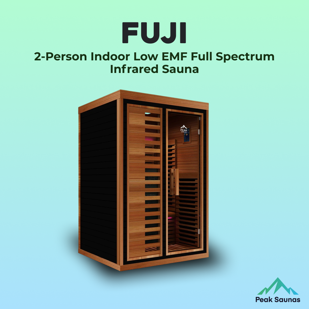 Peak Saunas Fuji 2-Person Full Spectrum Infrared Sauna with XL Medical